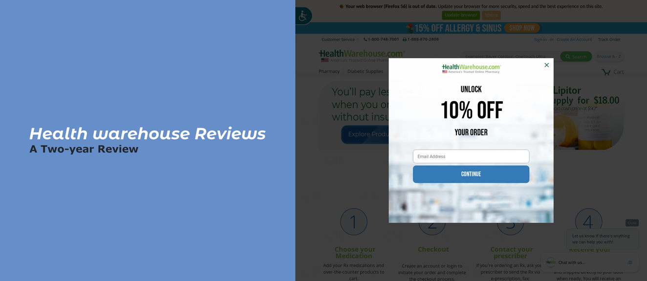 Health Warehouse Reviews - A Two-year Review
