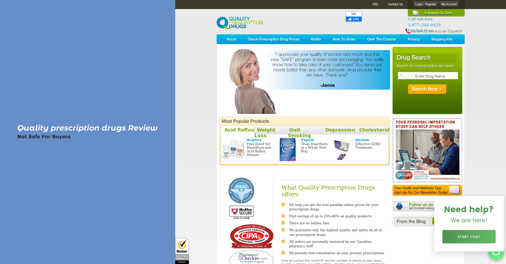 Quality Prescription Drugs Review - Not Safe For Buyers